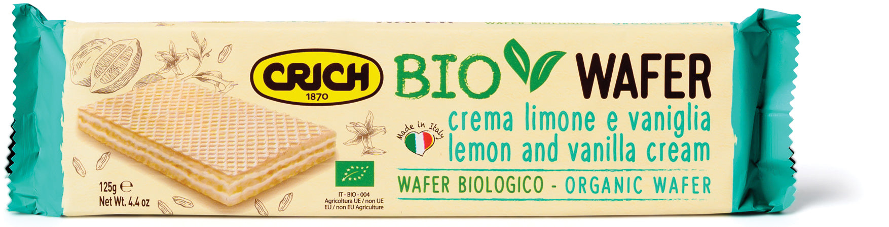 Organic Wafers with Lemon and Vanilla – Iris Importing